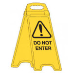 Safety Sign – Dubai – Do Not Enter – Floor Caution Stand Sign | Safety ...