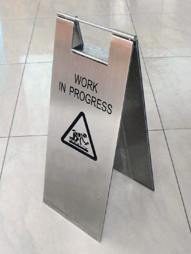 Safety Sign – Dubai –Stailess Steel Floor Stand | Safety Signs ...